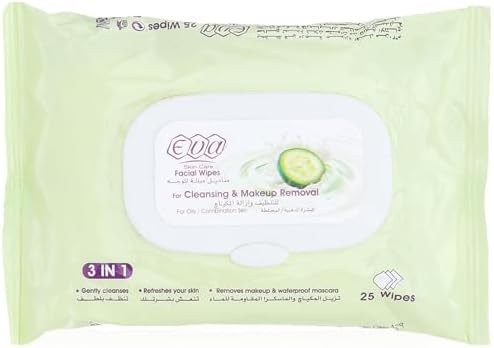 سعر Eva skin care cleansing & makeup remover facial wipes for oily ...