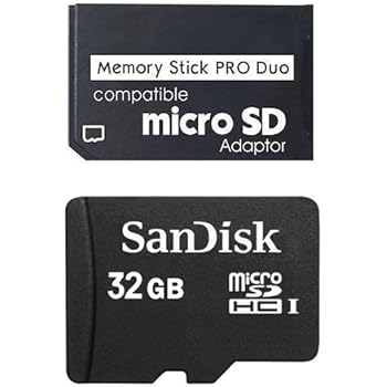 Amazon.com: 32GB Memory Stick Pro Duo Combo (32GB Micro SD + MS Pro Duo ...