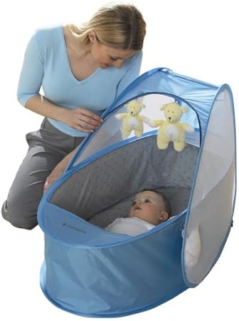 Samsonite Pop-Up Travel Cot - colour, Aqua: Amazon.co.uk: Health ...
