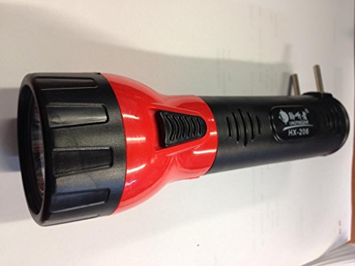 6 LED plastic rechargeable hand torch light, handheld searchlight ...