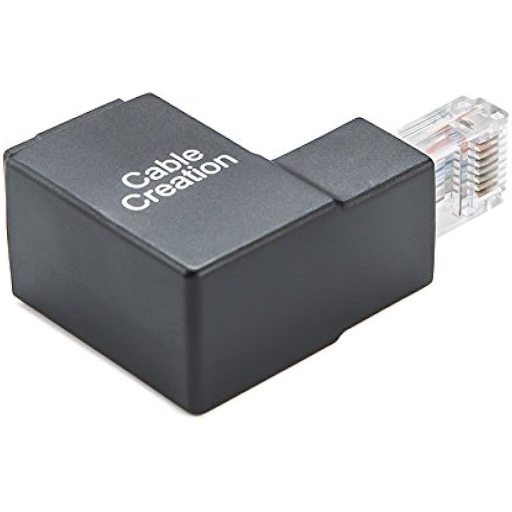 Ethernet Adapter, Cat5e/Cat6 Up Angle 90 Degree And 270 RJ45/ 8P8C ...