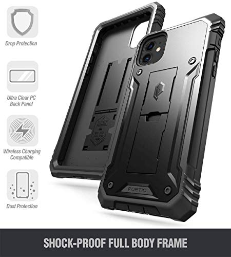 Poetic iPhone 11 Rugged Case with Kickstand, Full-Body Dual-Layer ...