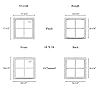 Square Shed Window 16" x 16" White Flush, Playhouse Window in Kuwait ...
