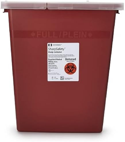 Medical Waste Containers Covidien 8617RC Hazardous Waste Containers ...