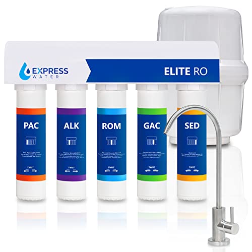 Express Water Elite RO Reverse Osmosis Alkaline Water Filtration System ...