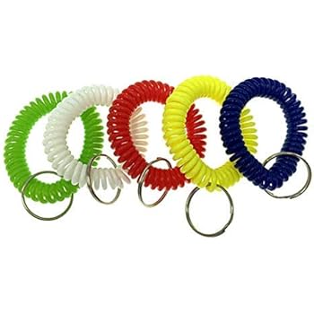 Amazon.com : YallFairy Pack of 55 Wristlet Keychains Stretchable ...