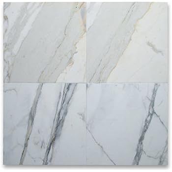 Amazon.com: Calacatta Gold Italian Calcutta Marble Subway Tile 3 x 6 ...