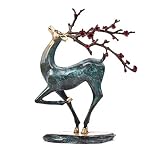Majestic Copper Deer Statue