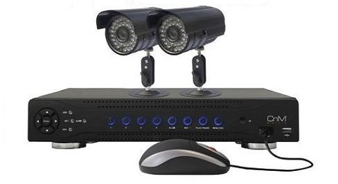 CnM Secure 2 Camera CCTV System 160GB Home security surveilance kit dvr ...