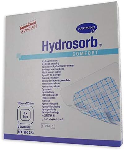 Hydrosorb Comfort Hydrogel Dressing 12.5cm x 12.5cm (x5): Amazon.co.uk ...