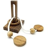 Amazon.com: Double Posts String Wooden Puzzle Brain Teaser: Toys & Games