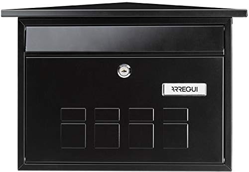 ARREGUI Decorative Post Box Wall Mounted Outside Steel Mail Box Stylish ...