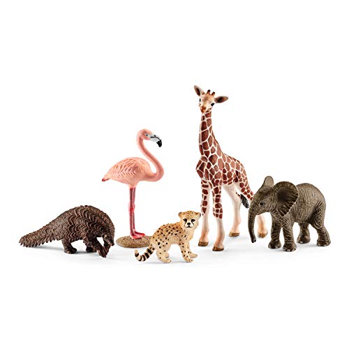 Schleich Wild Life, Realistic Animal Toys Set with Flamingo, Cheetah ...