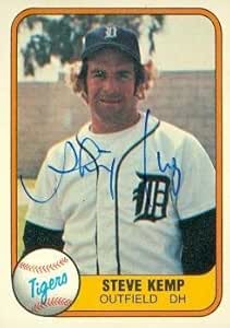 Autographed Steve Kemp Baseball - Card 1981 Fleer #459 - Autographed ...