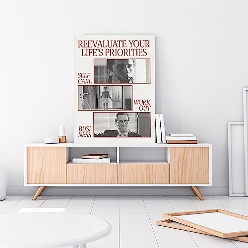 American Psycho Vintage Poster Patrick Bateman Poster Oil On Canvas ...