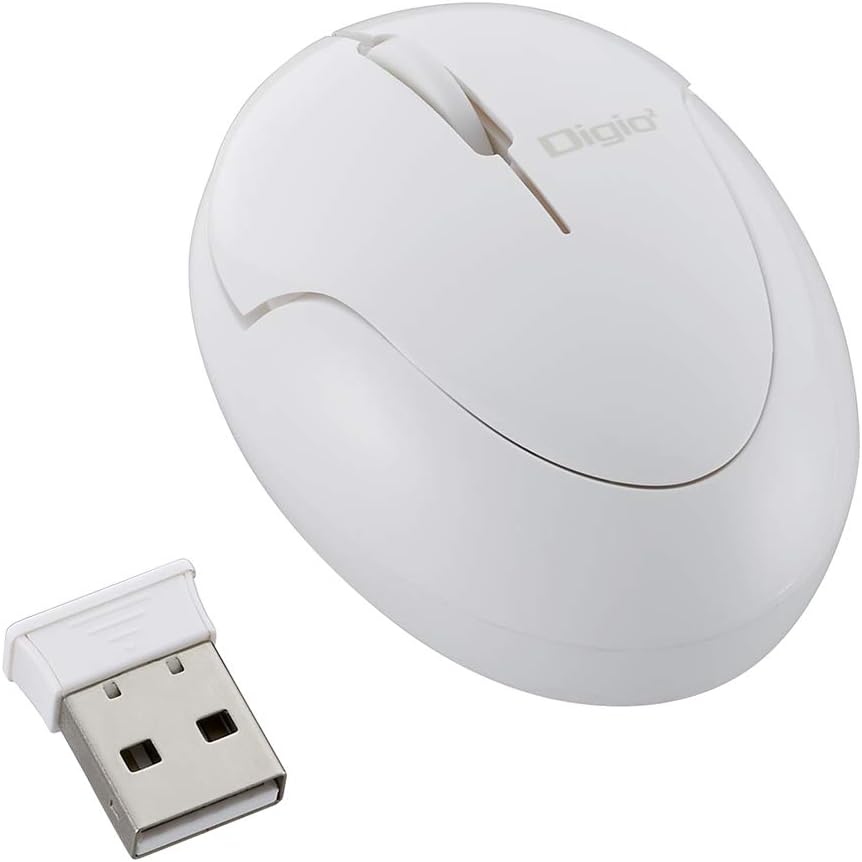 Amazon | Digio2 超小型 マウス 無線 3ボタン IR LED ホワイト 45102 | ナカバヤシ(Nakabayashi ...