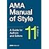 Amazon.com: AMA Manual of Style: A Guide for Authors and Editors ...