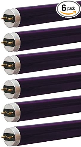 Light Bulbs 6 Pack Blacklight Blue Fluorescent Tube Light Bulb 48 ...