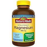 Amazon.com: Nature Made Extra Strength Magnesium 400 mg., 180 Softgels ...