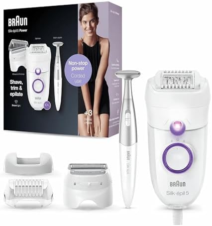 Braun Silk-épil 5 Power 5825 Epilator For Hair Removal With Shaver ...