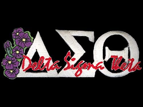 Amazon.com: Delta Sigma Theta Sorority 3 letters signature flower ...