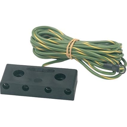 ESD Grounding Block, Common Point, Black, 10ft, 10mm Stud Size ...