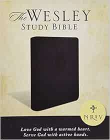NRSV Wesley Study Bible - Charcoal Bonded Leather: New Revised Standard ...