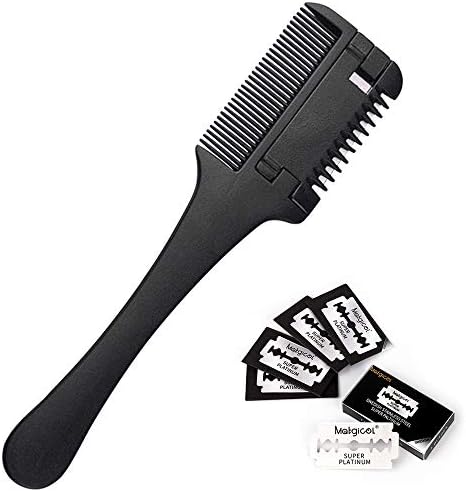 Hair Razor Comb, Hair Comb for Trimming with Removable Double Edge ...