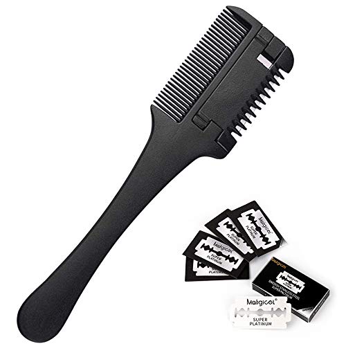 Hair Razor Comb, Hair Comb for Trimming with Removable Double Edge ...
