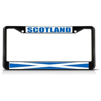 Amazon.com: SCOTLAND SCOTTISH FLAG COUNTRY Black Heavy Duty Metal ...