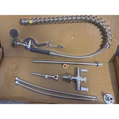 DAVLEX Pre Rinse Tap, Commercial Kitchen Sink Trigger Spray Arm, Set ...