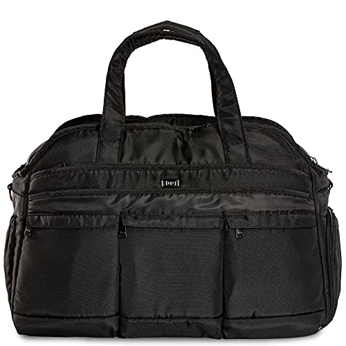 Lug Airbus Weekender Bag with Shoe Compartment, Brushed Black, One Size ...