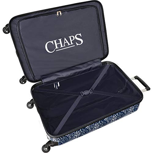Chaps Lightweight Luggage 3 Piece Suitcase Set with Spinner Wheels-1 ...