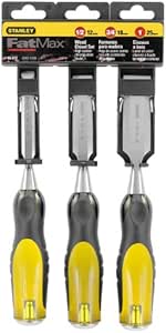 Stanley 16-970 FatMax Short Blade Chisel Set, 3-Piece - Wood Chisels ...