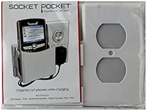 Amazon.com: Duplex Socket Pocket (White) (4.5"H x 7"W x .5"D): Home ...