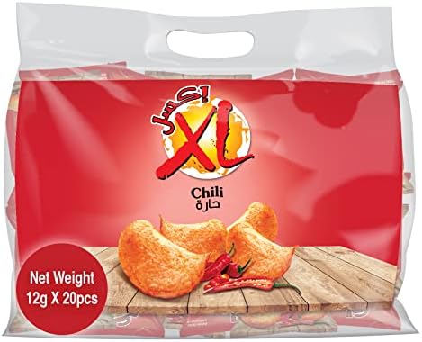 XL Hot Chilli Flavor Potato Chips, 20 x 12 g, Red price in Saudi Arabia ...