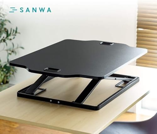 SANWA Easy Adjustable Standing Desk, 12 Height Levels, Sit to Stand Up ...