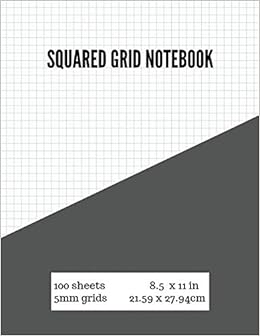 Buy Squared Grid Notebook: Square Grid Notebook/Journal - Use for ...