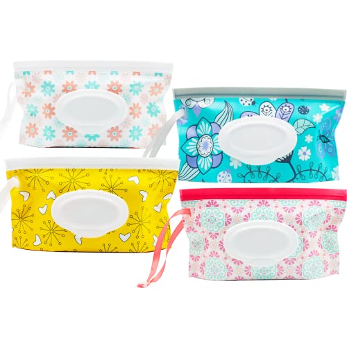 Portable Wipe Holder 3 Pcs Refillable Baby Wipe Cases - Portable Travel ...