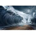 Amazon.com : Yeele 10x8ft Ocean Billow Backdrop Rough Seas being Parted ...