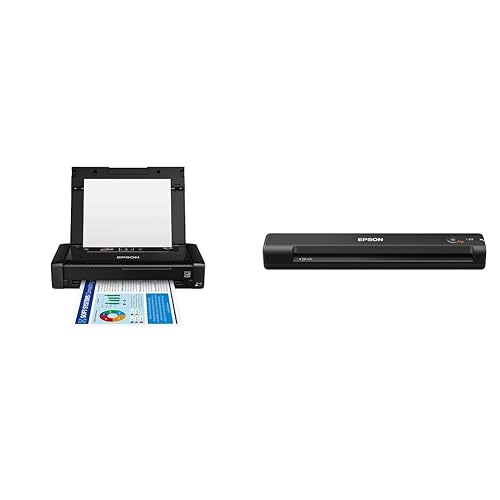 Epson Workforce WF-110 Wireless Color Mobile Printer,White, Small ...