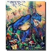 Amazon.com: OFITIN Dinosaur Poster Tyrannosaurus Rex Canvas Painting ...