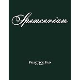 Spencerian Practice Pad 55° Slant: Slant Angle Lined Guide Writing ...