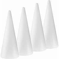 Amazon.com: FFchuanhe 4-Pack Craft Foam Cones(4.6X15.4in), Polystyrene ...