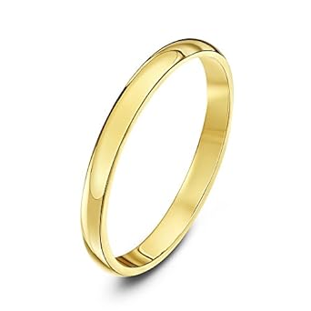 Theia Ehering 9 Karat Gelbgold oder Weißgold, Heavy Weight ...