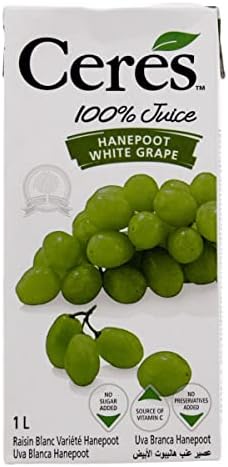 Ceres White Grape Juice, 12 x 1 Ltr price in Saudi Arabia | Amazon ...