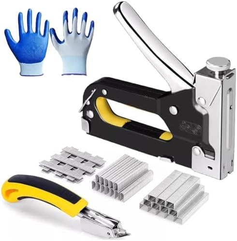 Nomoyoo Upholstery Stapler for Fixing Material - 3 in 1 Staple Gun Kit ...