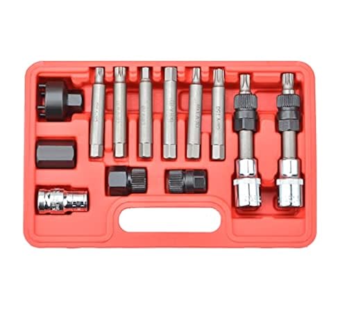 13 Pcs Alternator Pulley Tool Kit, Alternator Pulley Removal Tool ...