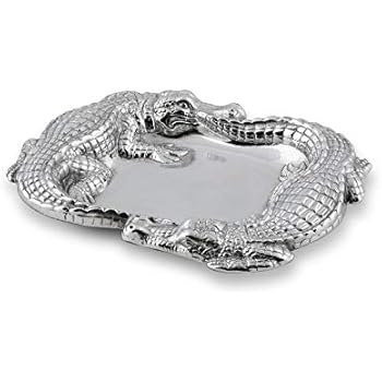 Amazon.com | Arthur Court 19-Inch Oblong Alligator Tray: Serving Trays