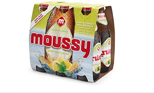 Moussy Lemon Mint Flavour Malt Beverage Non Alcoholic Drink, 6 X 330 ml ...